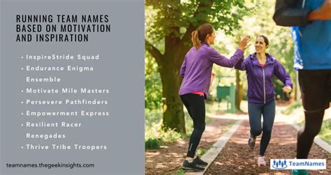 Running Team Names Running Team Names
