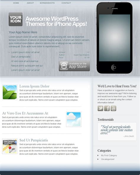open source wordpress theme for app developers behance