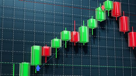다크 블루 배경에 주식 시장 3d 렌더링의 비즈니스 촛불 스틱 그래프 차트 0명에 대한 스톡 사진 및 기타 이미지 0명 경제 금융 Istock