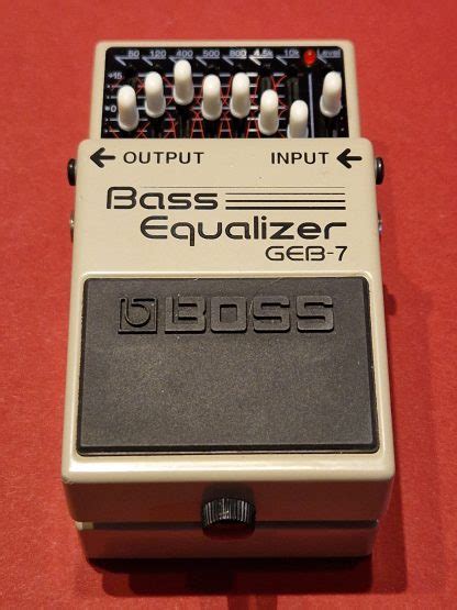 Boss Geb 7 Bass Equalizer Effects Pedals