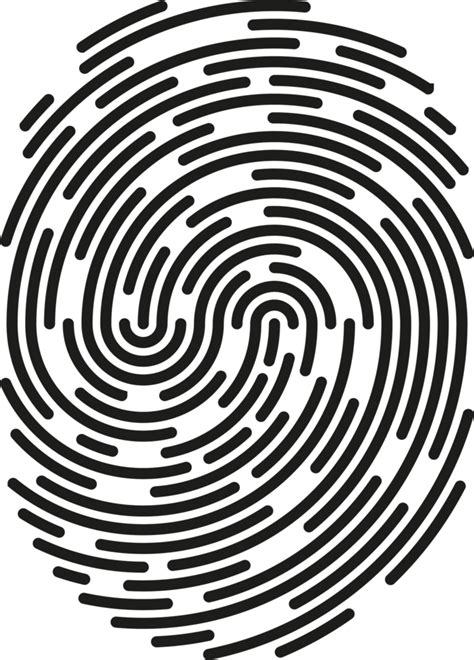 Fingerprint Identification Symbol Icon 21976576 Png