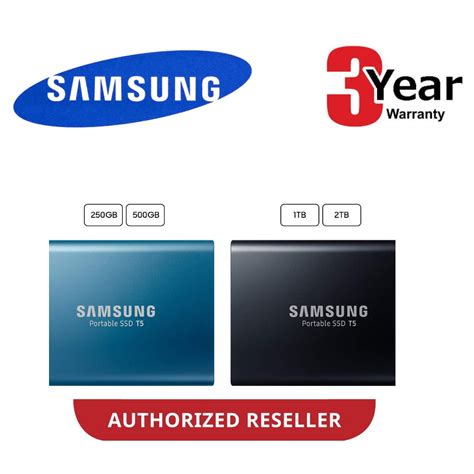 Jual Samsung T5 500GB/1TB USB 3.0/Type-C Portable External SSD (MU ...
