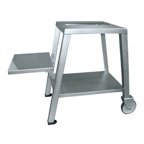Table Mobile Inox Avec Tablette Rabattable Et Bac GN 1 1 Dito Sama