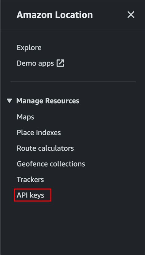 Build A Geospatial Application With Amazon Location Service Api Keys