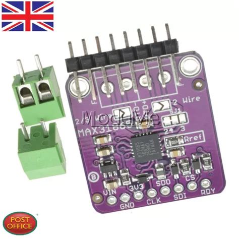 Rtd Pt100 Max31865 Temperature Thermocouple Sensor Amplifier Module F Arduino Mo £13 99