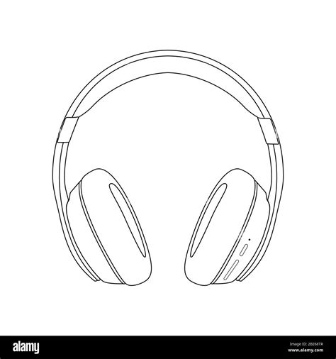 How To Draw Headphones Easy Drawing Art Headphones Drawing Easy