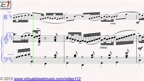 Johann Pachelbel S Canon In D Viola And Piano Sheet Music Video Score Accordi Chordify