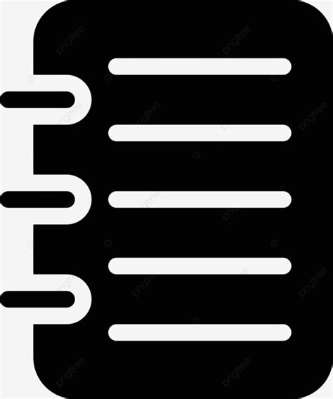 Notepad Outline Education Notepad Vector Outline Education Notepad