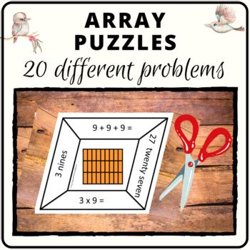 Multiplication Array Puzzles By Teaching With The Kookaburras TpT