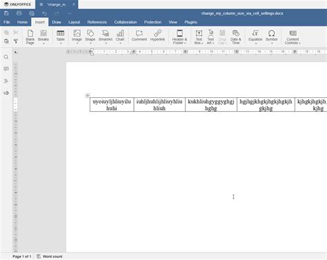 Can T Change Cell Width In Document Editor Desktop Editors ONLYOFFICE