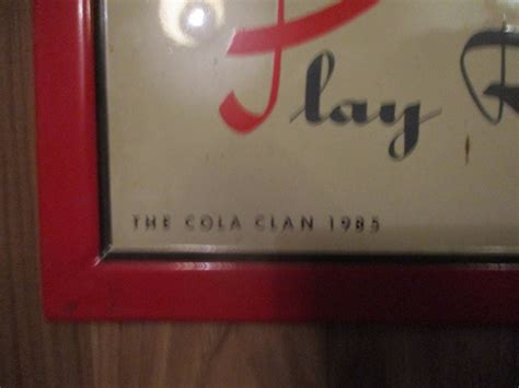 Cowgirl Coca Cola Play Refreshed Wall Sign 1985 Cola Clan Etsy