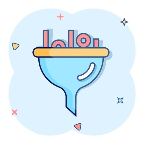 Icône De Filtre Dans Le Style Comique Illustration De Vecteur De Dessin