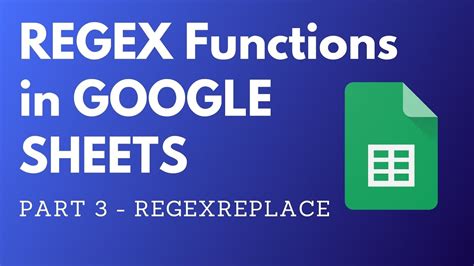 How to use REGEXREPLACE function to replace numbers in GOOGLE SHEETS || Easy Tutorial - YouTube