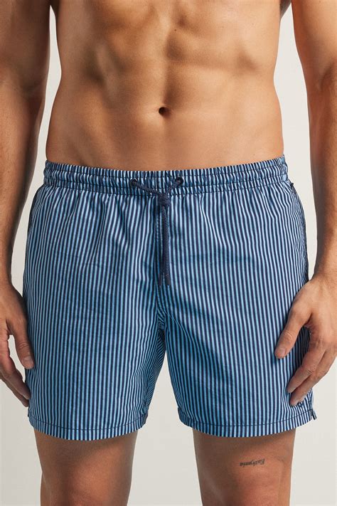 Blue Striped Swim Trunks Intimissimi