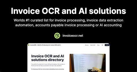 Worlds 1 Directory For Invoice Ocr And Ai Invoiceocr