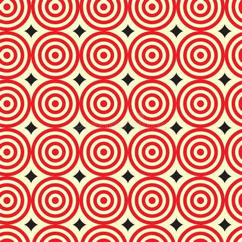 Loop Circle With Diamond Shape Seamless Pattern Stock Vector Illustration Of Graphic Seamless