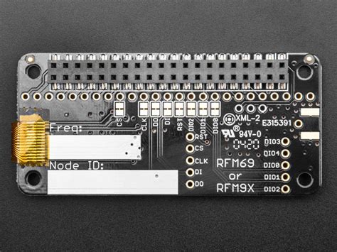 Adafruit Lora Radio Bonnet Rfm96w 433mhz Radiofruit The Pi Hut
