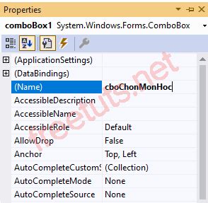 Sự kiện SelectedIndexChanged ComboBox trong C Winforms