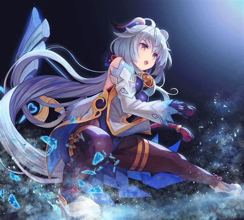 甘雨腿拉弓 空间壁纸网