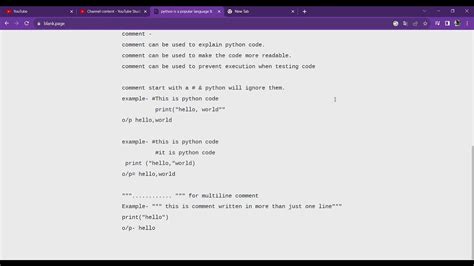 Python Tutorial Video 3 Youtube
