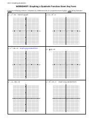 Graphing Quad All Forms Pdf Unit Graphing Quadratics Course Hero