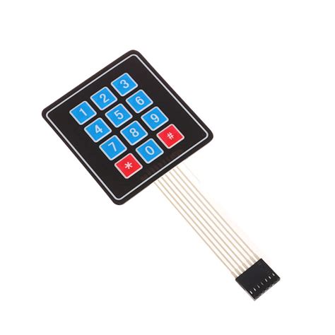 Hf 4x4 3x4 Membrane Keyboard Key Switch Keypad Matrix External