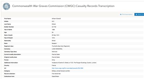 William Edward Eldred Arlesey Remembers You