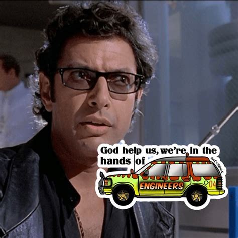 Jurassic Park Wheres The Goat Sticker Etsy