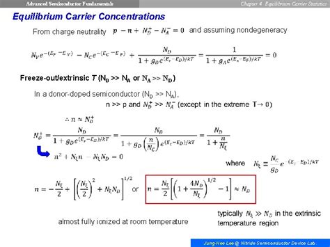 Advanced Semiconductor Fundamentals Chapter 4 Equilibrium Carrier