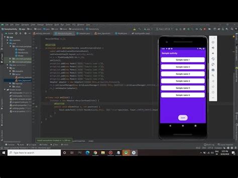 RecyclerView Tutorial With OnClickListener Android Studio 4 0 1