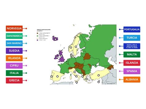 Statele Europei Dup Pozi Ia Geografic Labelled Diagram