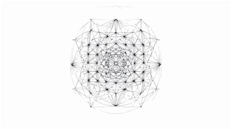 Hypnotic Sacred Geometry Animation In Motion Flat Premium Ai