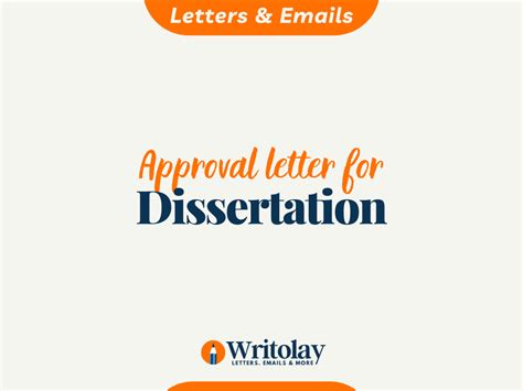 Dissertation Approval Letter Template