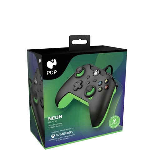 Pdp Gaming Wired Controller Neon Black Pan Vision