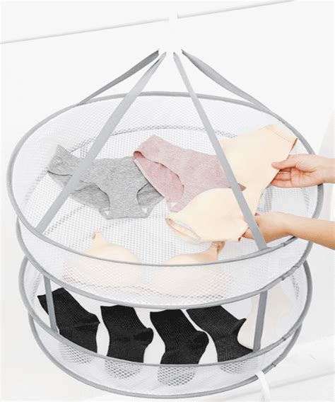 원터치 접이식 1단 2단 미니건조대 니트 속옷 빨래망 빨래건조대 속옷빨래 자취용품 자취꿀템 생활용품 에이블리