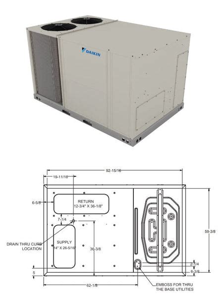 Daikin 10 Ton Package Unit Air Conditioner 208 230v 3 Phase Ie