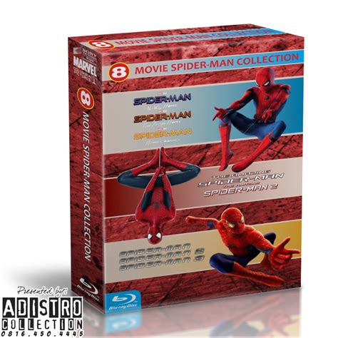 Spiderman Spider Man Blu Ray Film Box Set Complete Edition Shopee
