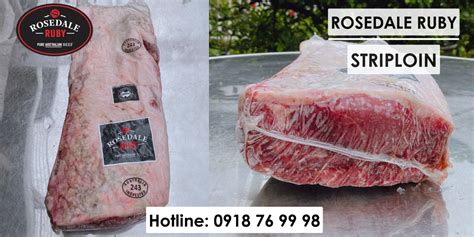Thăn Ngoại Bò Úc Không Xương Rosedale Ruby 150 Ngày Nuôi Ngũ Cốc