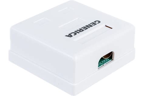Информационная розетка Generica Rj45 кат 5е Ftp 2 порта настенная Cs2 1c5ef 22 G выгодная цена