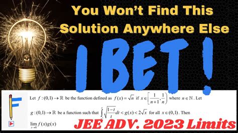 A Very Different Approach To Solve This Jee Advanced 2023 Limits