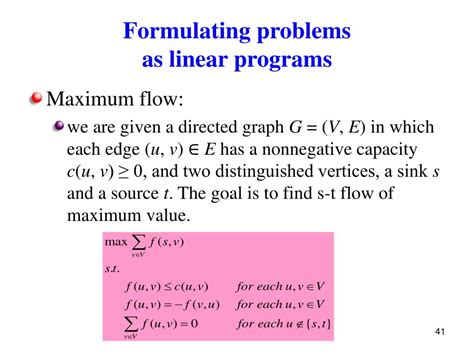 Ppt Linear Programming And Flows Powerpoint Presentation Free Download