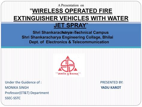 Fire Fighting Robot Using Rf Technology Ppt