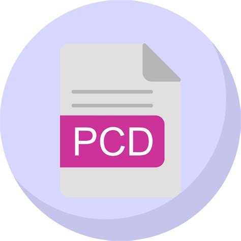 Pcd File Format Flat Bubble Icon 44187737 Vector Art At Vecteezy