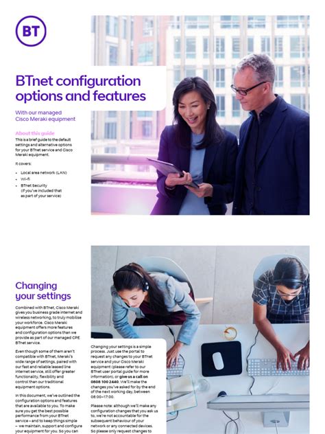 Btnet Cisco Meraki Configuration Guide Pdf Ip Address Wi Fi