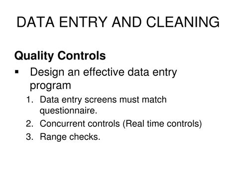 PPT DATA ENTRY AND CLEANING PowerPoint Presentation Free Download ID 4661145