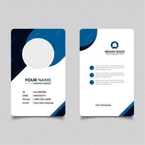 Premium Vector Modern And Clean Business Id Card Template Design