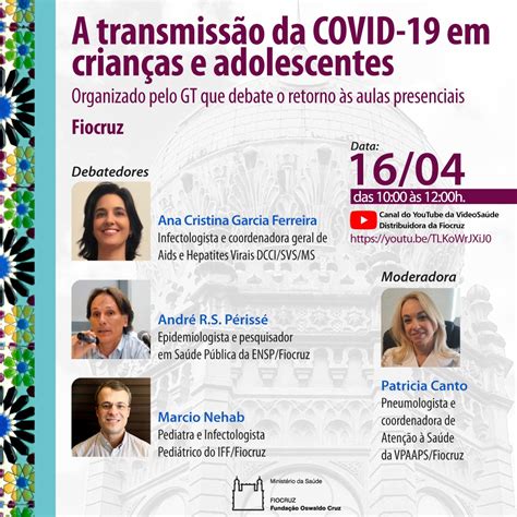 A Transmissão Da Covid 19 Em Crianças E Adolescentes Campus Virtual