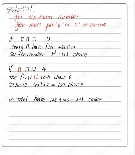 Solved 2 How Many 4 Digit Even Numbers Can Be Formed Using The