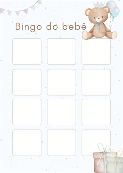 Bingo Cha De Bebe Para Imprimir
