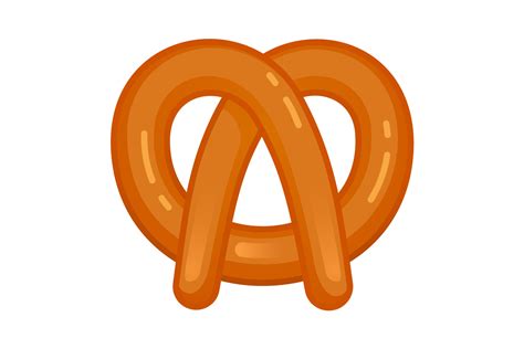 Bavarian Pretzel Icon Cartoon Style Graphic By Nsit0108 · Creative Fabrica